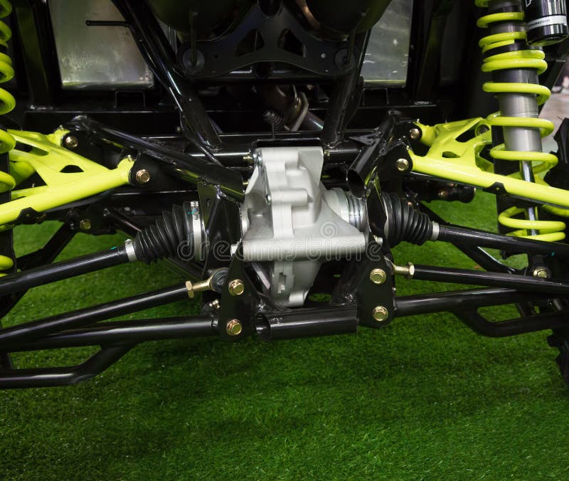 Rear View Reducer and Axle of New Modern Tractor Stock Image - Image of ...