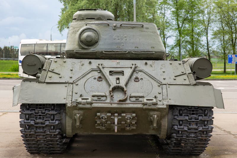 Rear View of the Russian Heavy Tank is-2 Stock Image - Image of ...