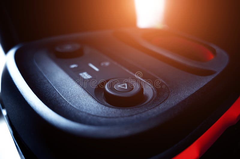 Rear View of Speaker Amplifier and Equalizer at Music Studio Stock ...