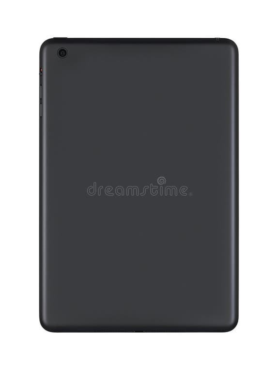 Rear View of a Tablet Isolated on White Stock Photo - Image of portable ...