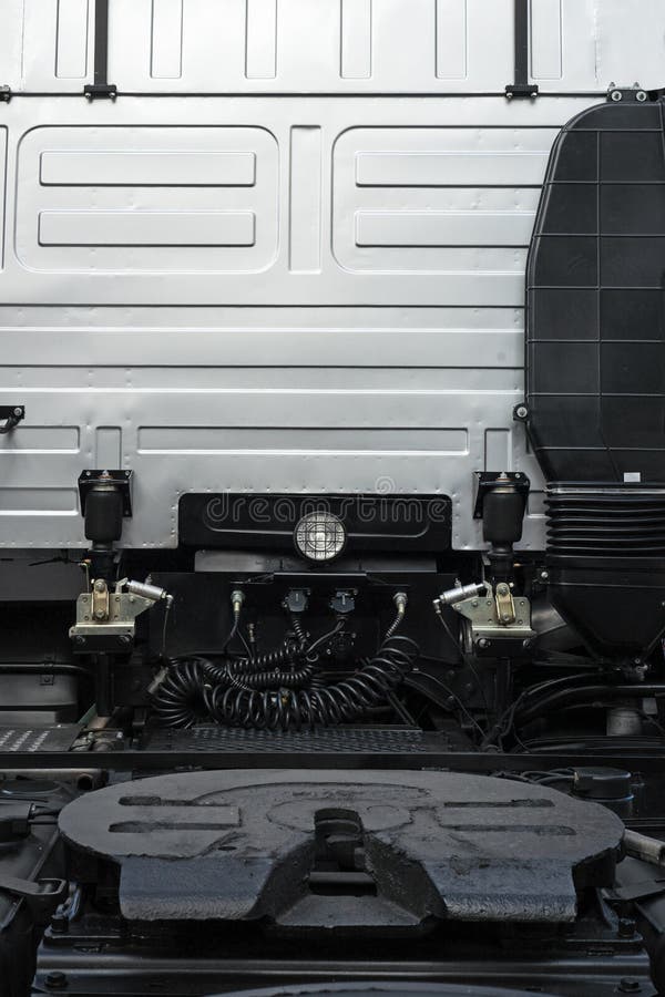 A rear view of truck stock image. Image of cabin, tail - 74308203