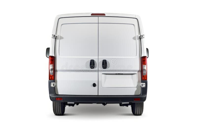 112 White Delivery Van Mockup Isolated Background Stock Photos - Free ...