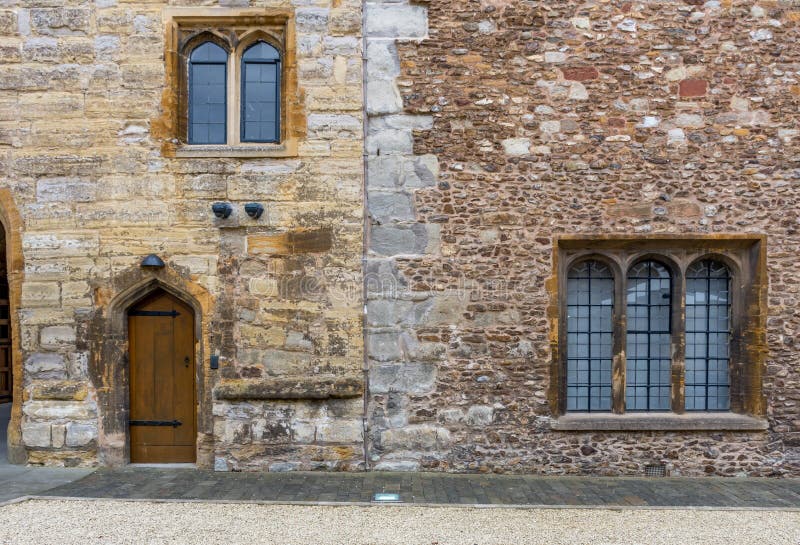 Rear wall of the castle stock image. Image of architecture - 61097125