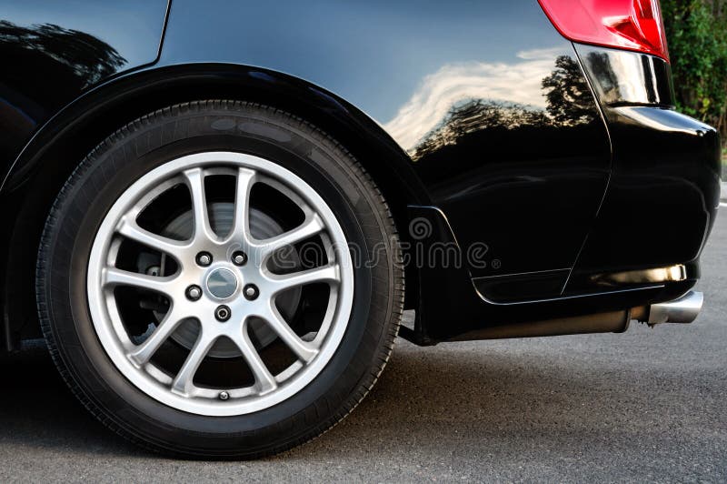Rear wheel stock image. Image of back, metal, modern - 53441829