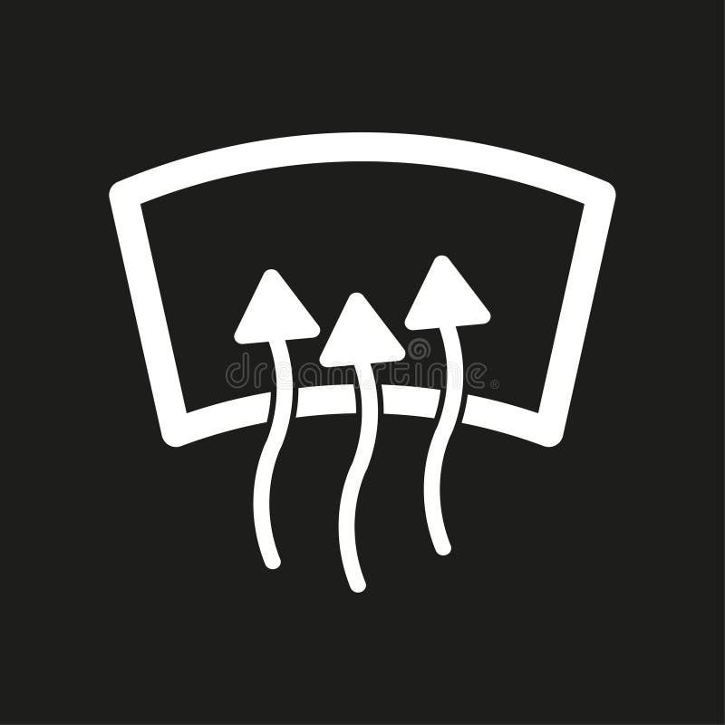 Automatic Defrost Icon, Defrosting Logo, Thin Line Web Symbol on White ...