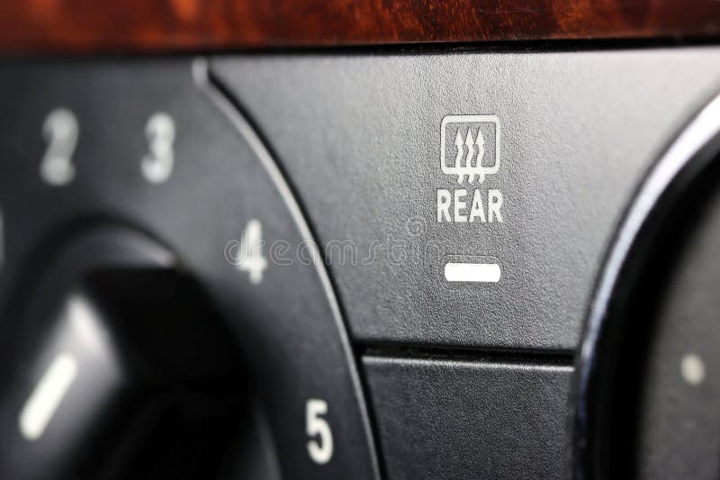 Rear window heating switch stock image. Image of steamy - 331533979