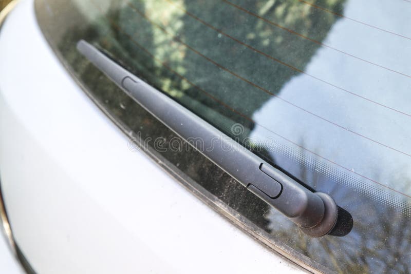 Rear wiper stock photo. Image of white, glass, grey, back - 35200750