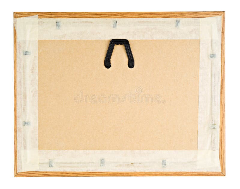 Rear of Wooden Frame stock photo. Image of back, hanger - 18543382