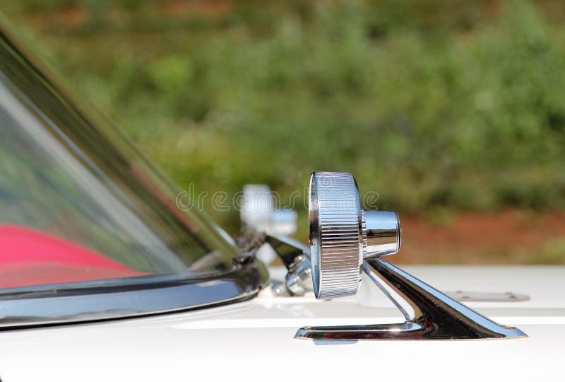 Rearview Mirror of Classic Car Stock Image - Image of mirror, equipment ...