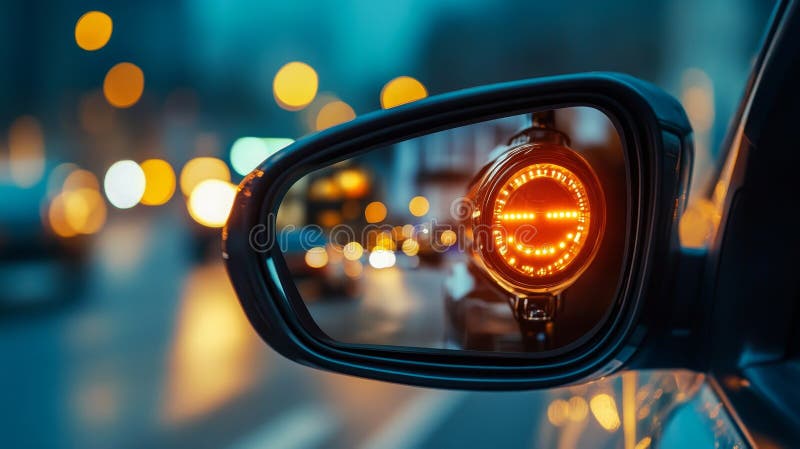 The Rearview Mirror Displays a Robot Face, Embodying the Vision of ...