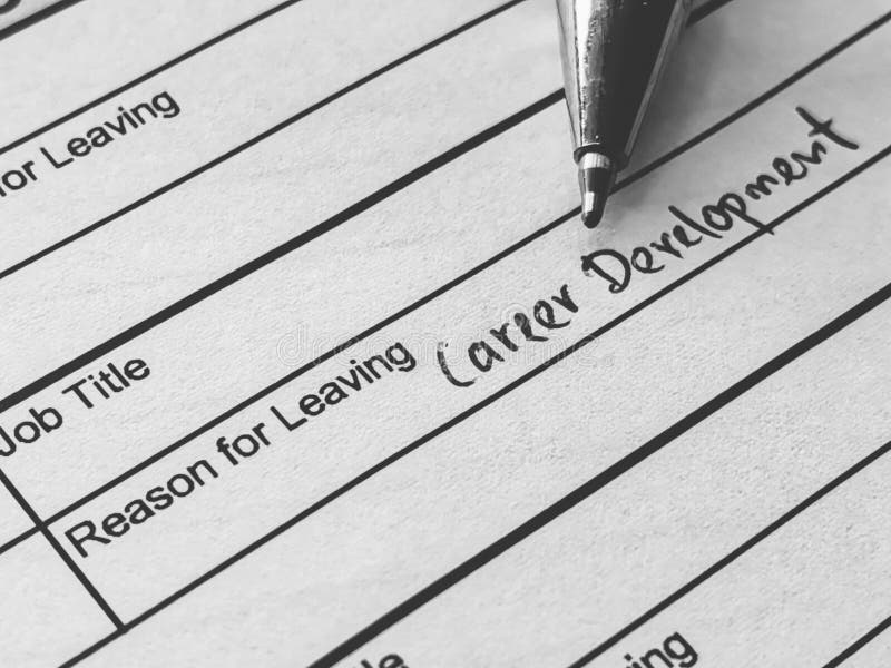 Reason for leaving stock photo. Image of resignation - 219403612