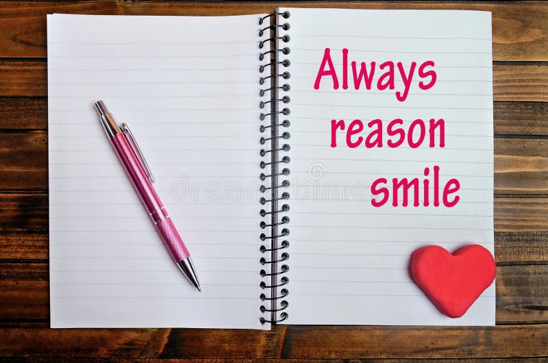 Always Smile word stock photo. Image of happiness, motivational - 54565454