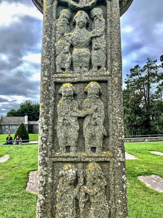 The Cross of the Scriptures, Clonmacnoise, Co. Offaly Stock Image ...