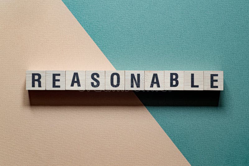 Reasonable - Word Concept on Cubes Stock Image - Image of problem ...