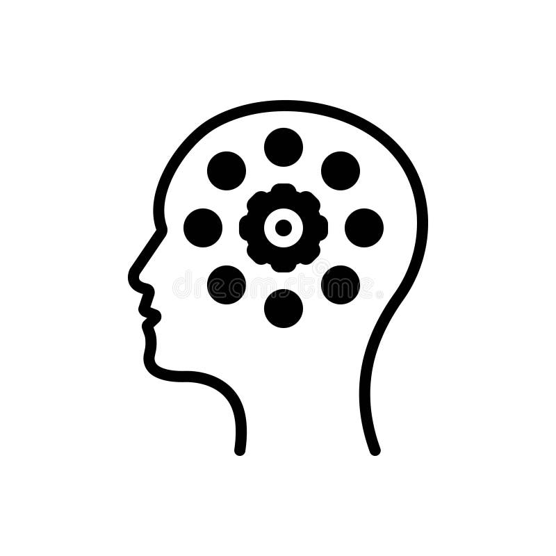 Black Solid Icon for Reasoning, Inference and Sophism Stock Vector ...