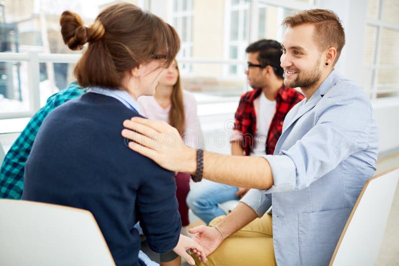 Reassuring girl stock photo. Image of women, trust, student - 77251004