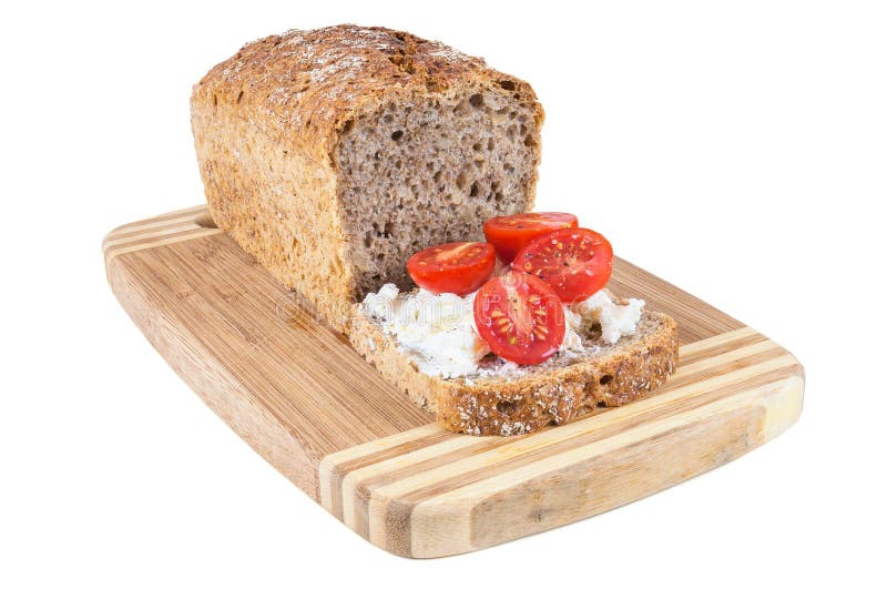 Una Rebanada De Pan Integral Demasiado Grande Para Su Edad Con Los ...