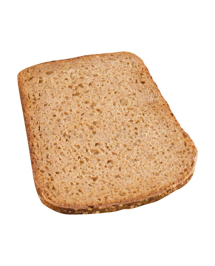 Rebanada Del Pan Aislada En Blanco Imagen de archivo - Imagen de ...