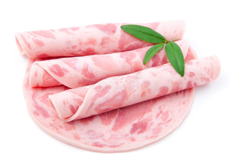Rebanadas de jamón foto de archivo. Imagen de rebanadas - 20548516