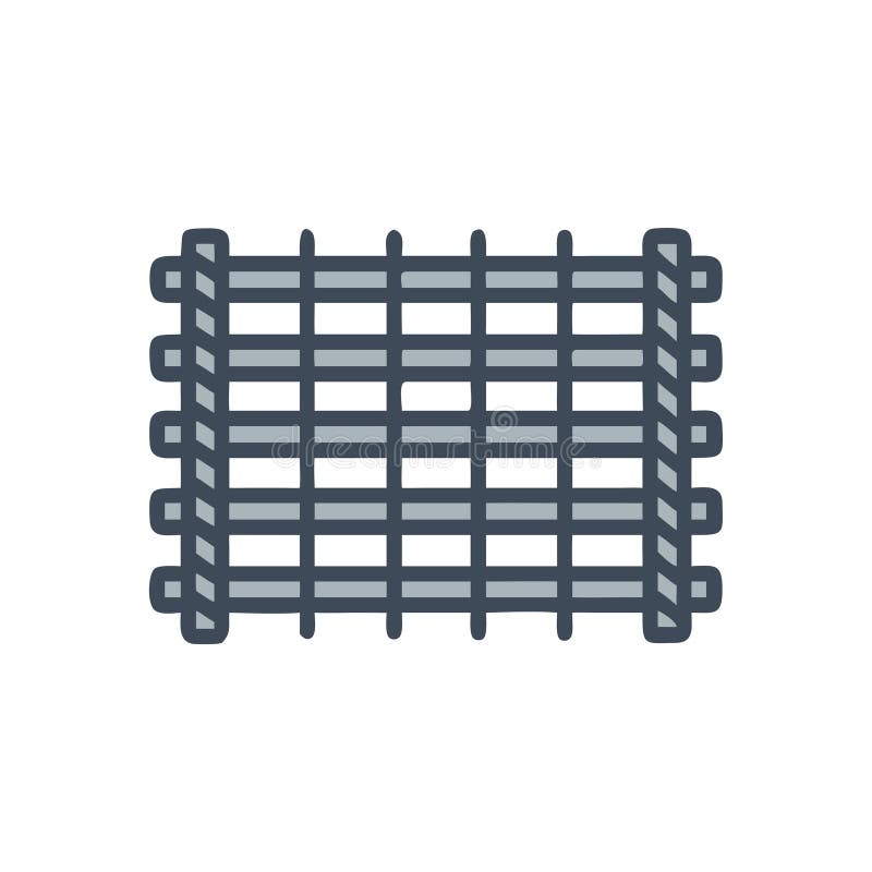 Rebar Cage Symbol for Build Projects Stock Vector - Illustration of ...
