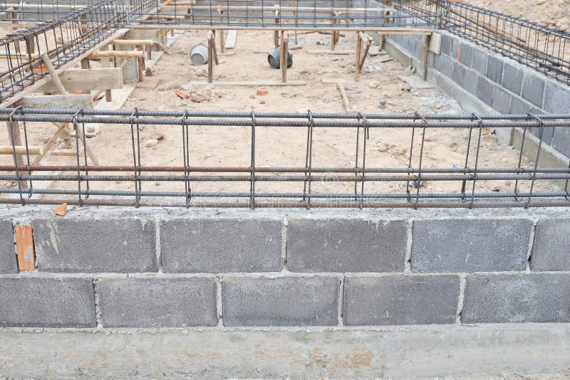 Rebar and Formwork for Beam and Column Stock Photo - Image of ...
