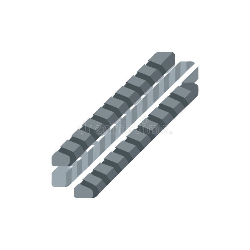 Rebar Icon for Structural Support Stock Illustration - Illustration of ...
