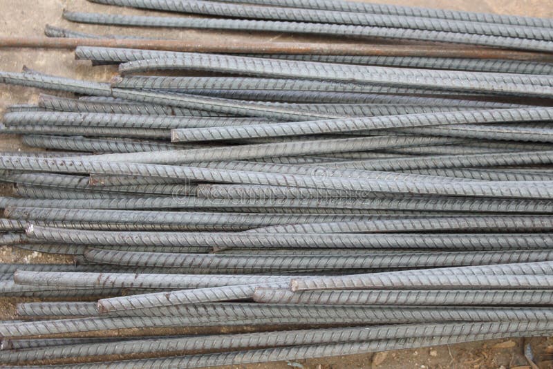 Rebar is Used in Industrial Applications Stock Image - Image of ...