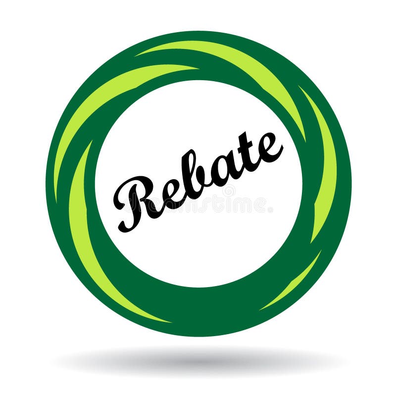 Rebate colorful icon stock illustration. Illustration of icons - 119597842