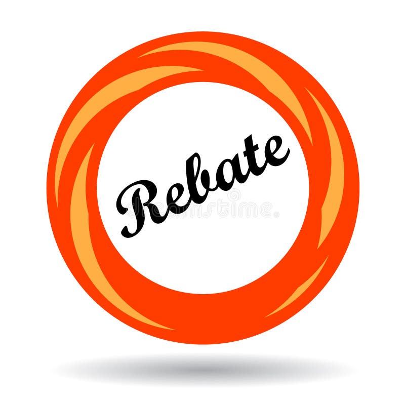 Rebate colorful icon stock illustration. Illustration of icons - 119597842