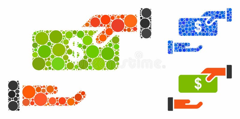 Rebate Composition Icon of Circles Stock Illustration - Illustration of ...