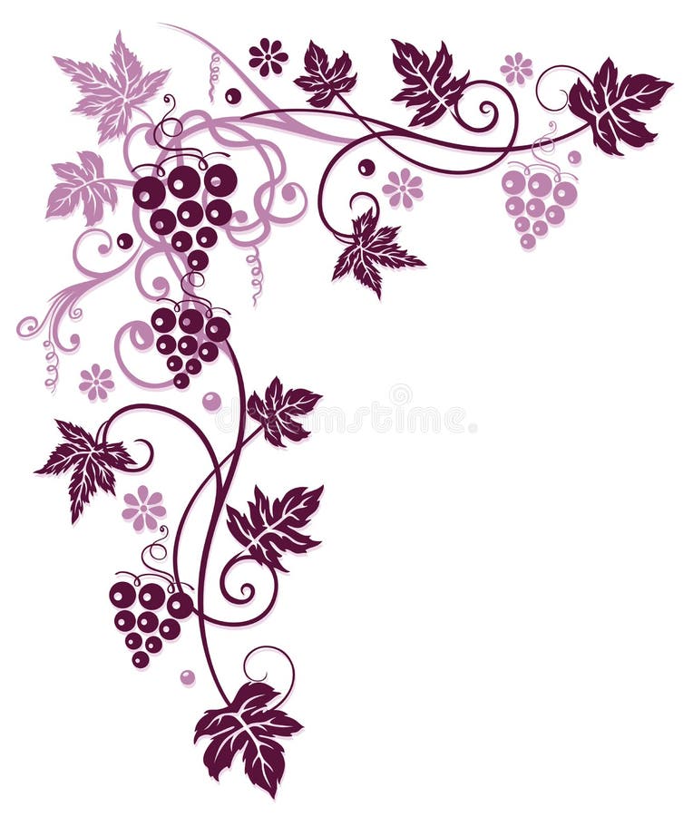 Einfaches Nahtloses Gartenmuster Des Rebtraubenfruchtfarbvektors ...