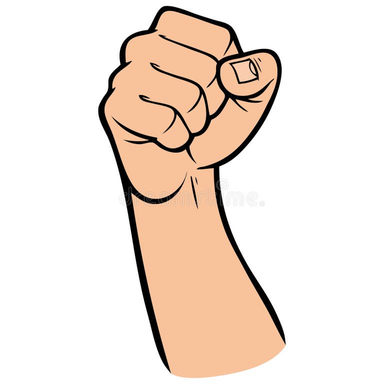 Rebel Fist stock vector. Illustration of saluting, hand - 72946741