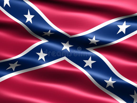 Rebel flag stock illustration. Illustration of unity, state - 3836850