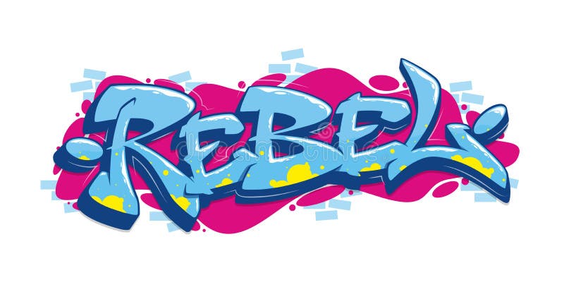 The Name Rebecca In Graffiti