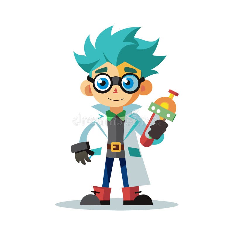 Rebel Inventor Vibrant Character Design Stock Vector - Illustration of ...