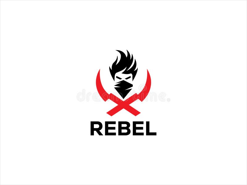 Rebel Logo Design,creative Rebel Logo Stock Illustration - Illustration ...