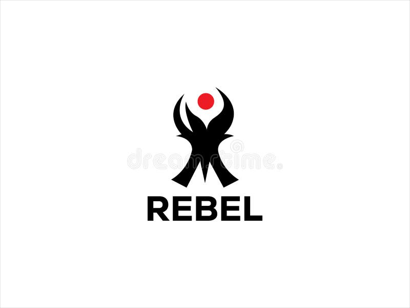 Rebel Logo Design,creative Rebel Logo Stock Illustration - Illustration ...