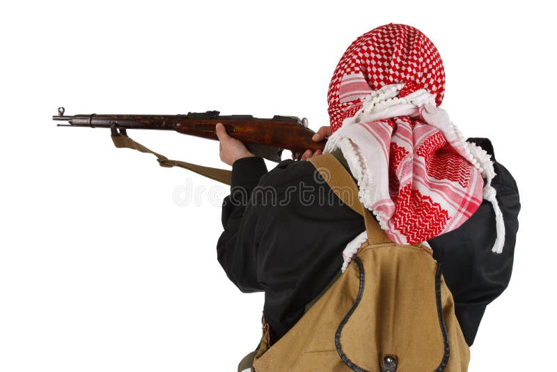 Rebel with rifle stock image. Image of armed, army, military - 101495995