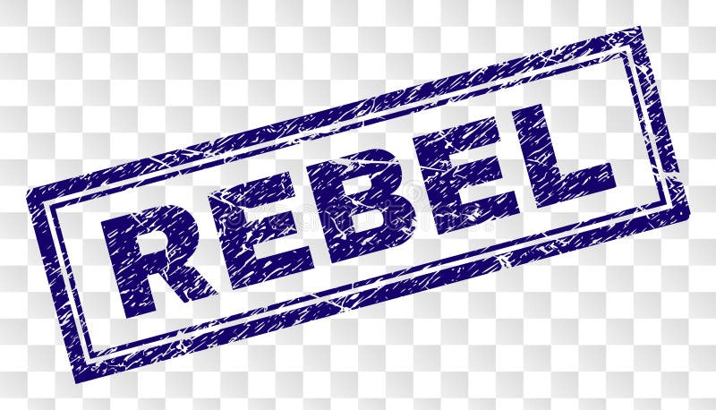 Scratched REBEL Rectangle Stamp Stock Vector - Illustration of rebel ...