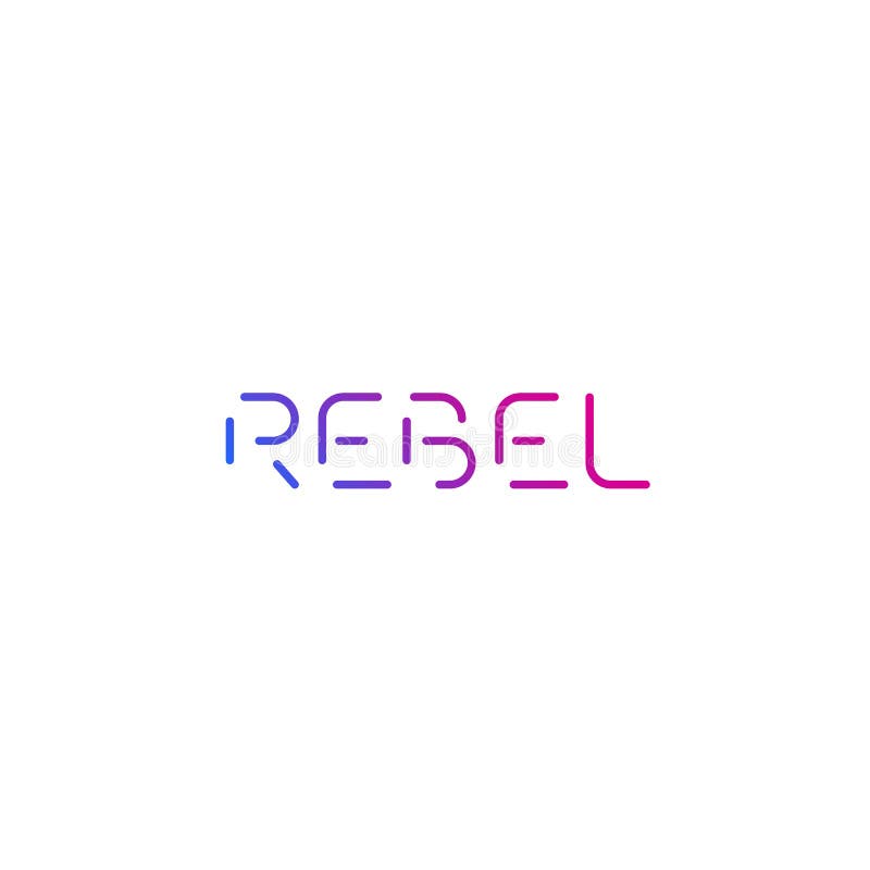 Rebel logo, modern design stock vector. Illustration of rebellion ...