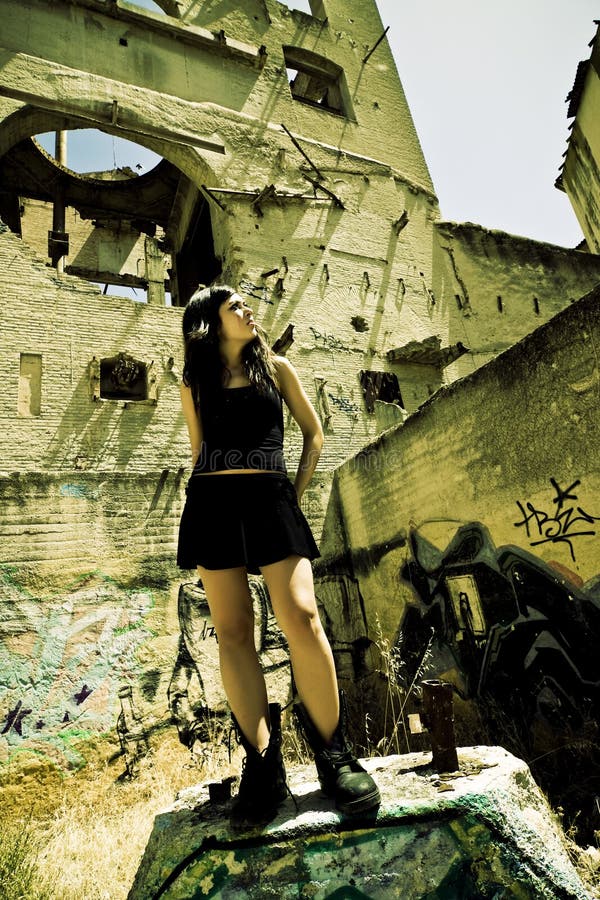 Rebel young girl stock image. Image of crying, lifestyles - 6845753