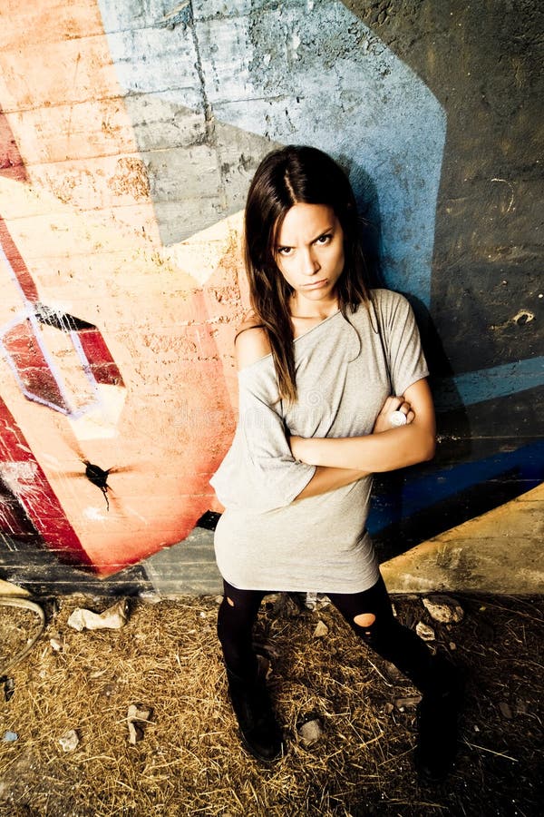 Rebel young woman stock image. Image of expressions, problems - 6223265