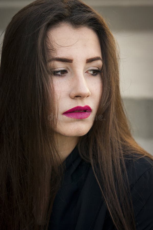 Rebellious girl portrait stock image. Image of portrait - 56985621