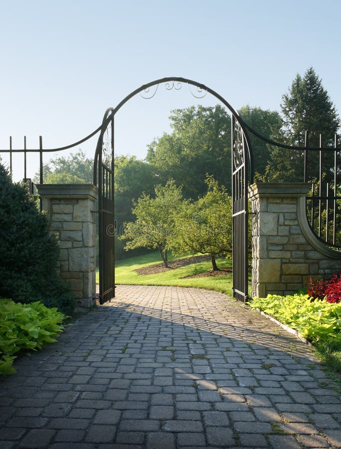 Stone gatehouse stock photo. Image of concrete, entrance - 1189148