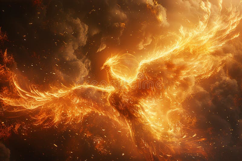 The rebirth of a phoenix stock photo. Image of reconstruct - 310459786