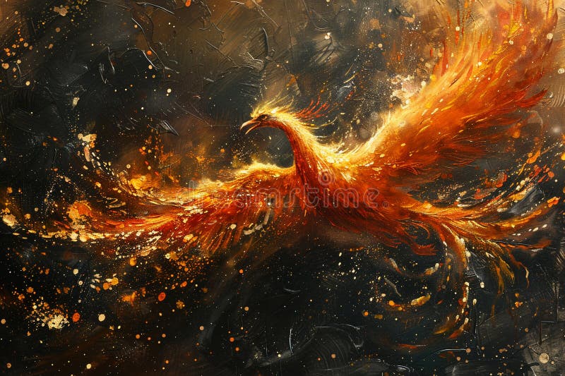 The rebirth of a phoenix stock image. Image of rebirth - 310483505