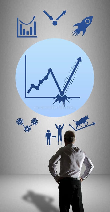 Rebound Concept on a Smartphone Stock Image - Image of progress ...