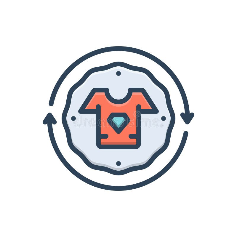 Color Illustration Icon for Rebranding, Garment and Product Stock ...