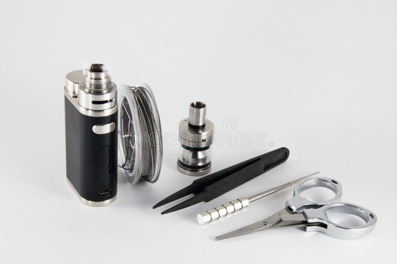 Rebuildable Dripping Vaping Atomizer Tools, Close Up Stock Photo ...