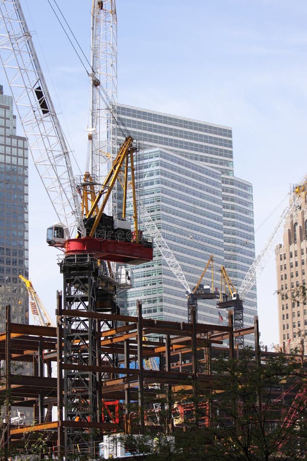 Rebuilding the World Trade Center Stock Image - Image of memorial ...